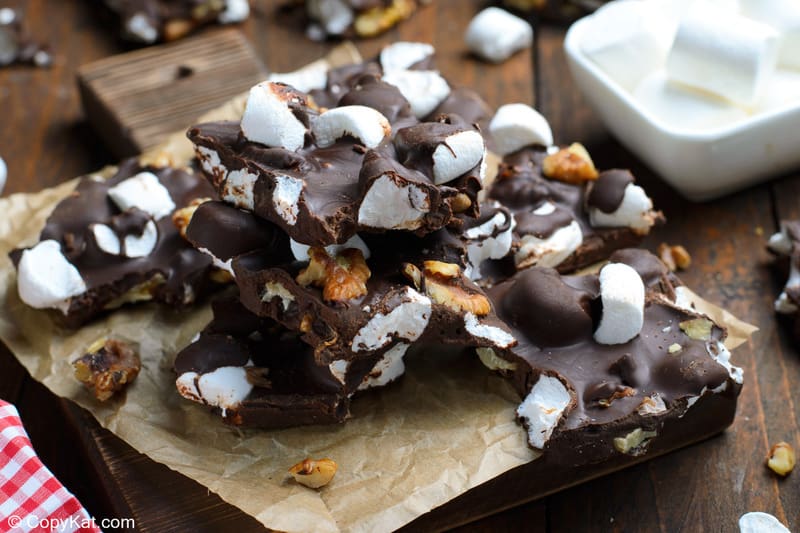 Easy Rocky Road Candy Recipe (3 Ingredients Only!)