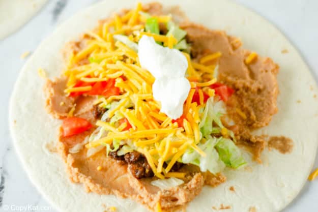Homemade Taco Bell Supreme Burrito Recipe
