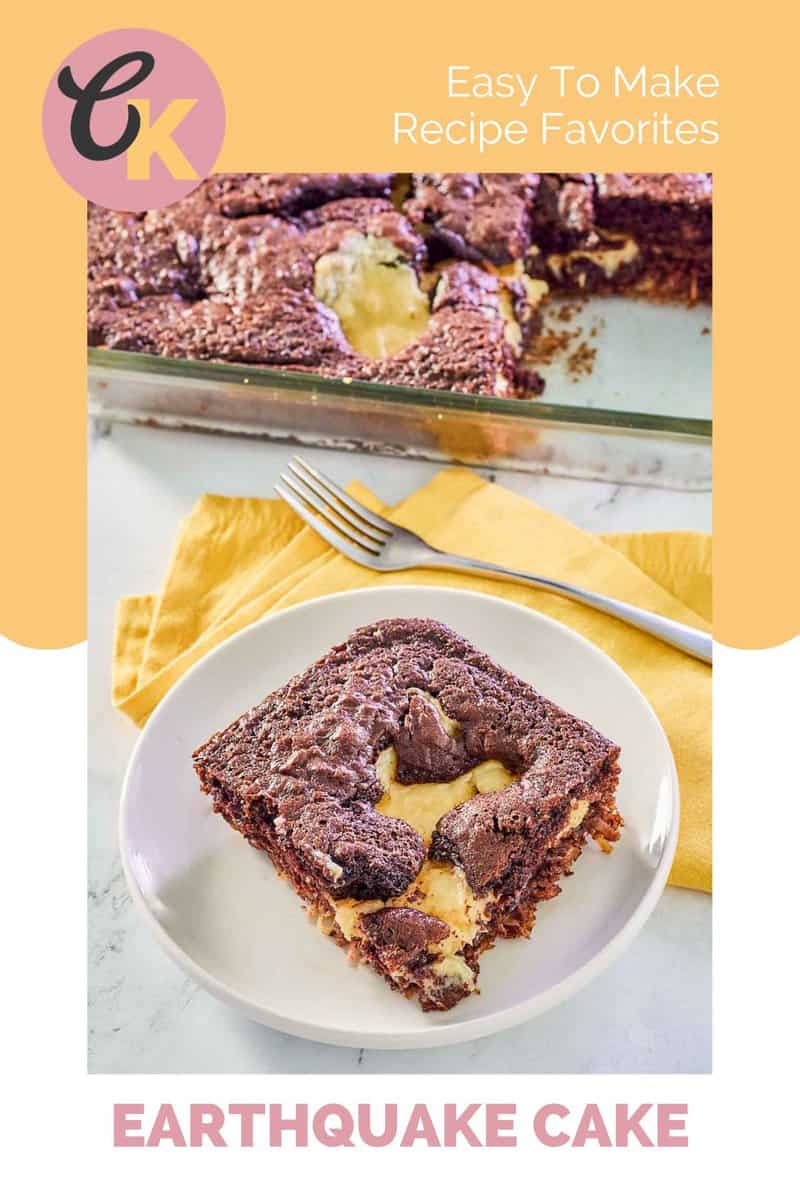 Easy Earthquake Cake Recipe with Cream Cheese