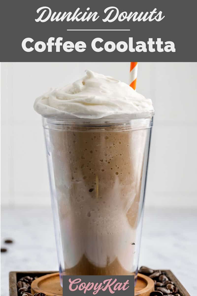 Dunkin Donuts Coffee Coolatta Recipe | Homemade Frozen Coffee