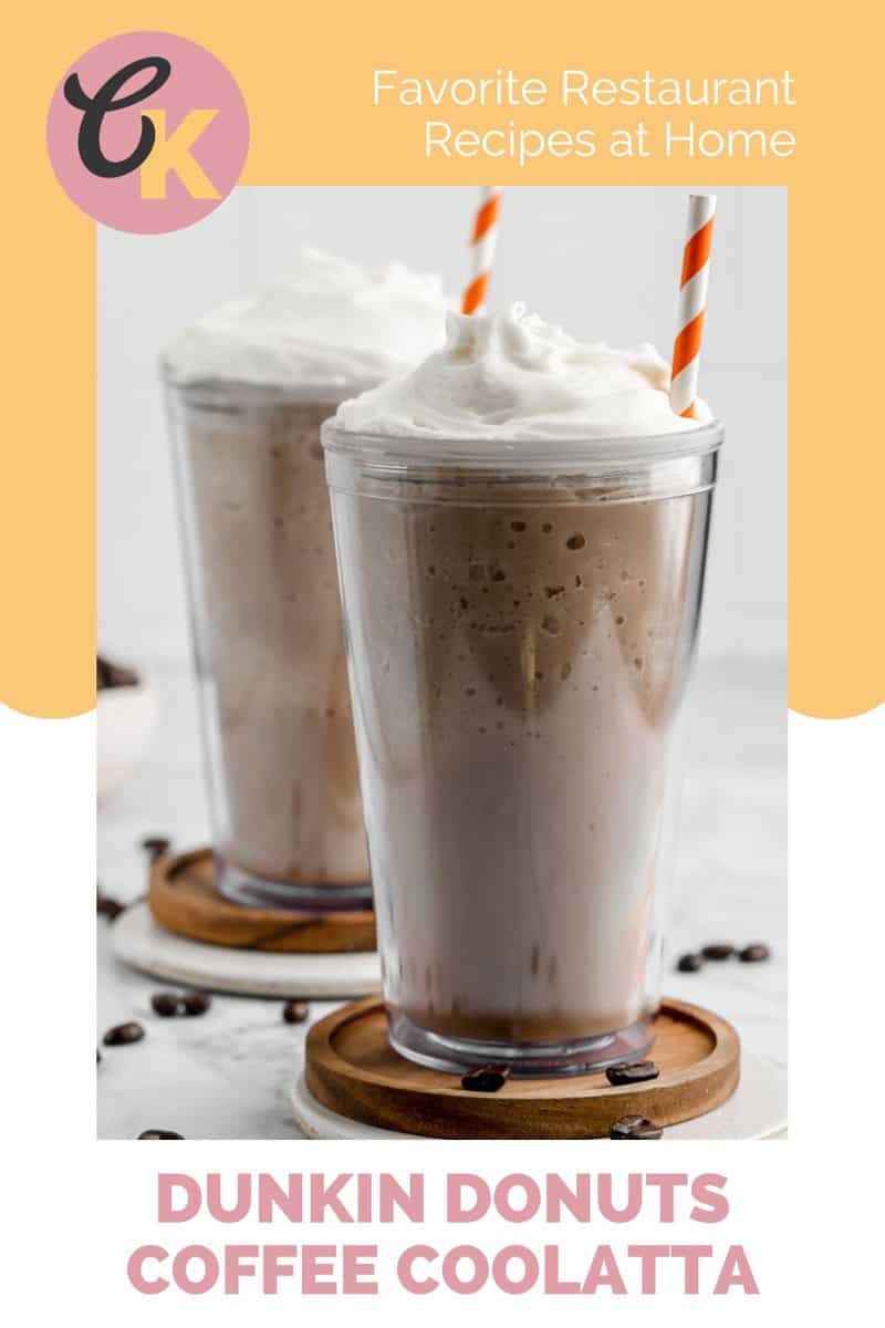 Dunkin Donuts Coffee Coolatta Recipe | Homemade Frozen Coffee