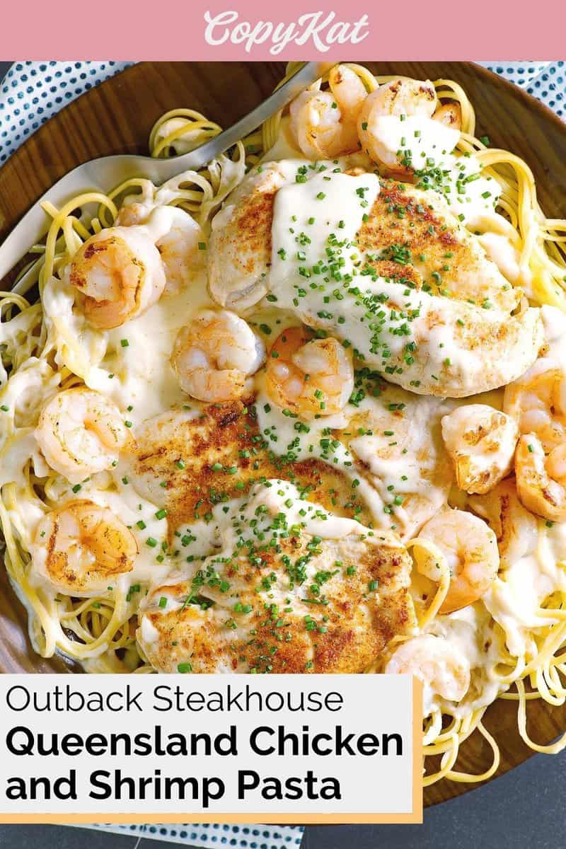 Outback Steakhouse Queensland Chicken and Shrimp Pasta