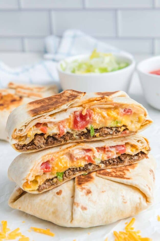 Homemade Taco Bell Supreme Burrito Recipe