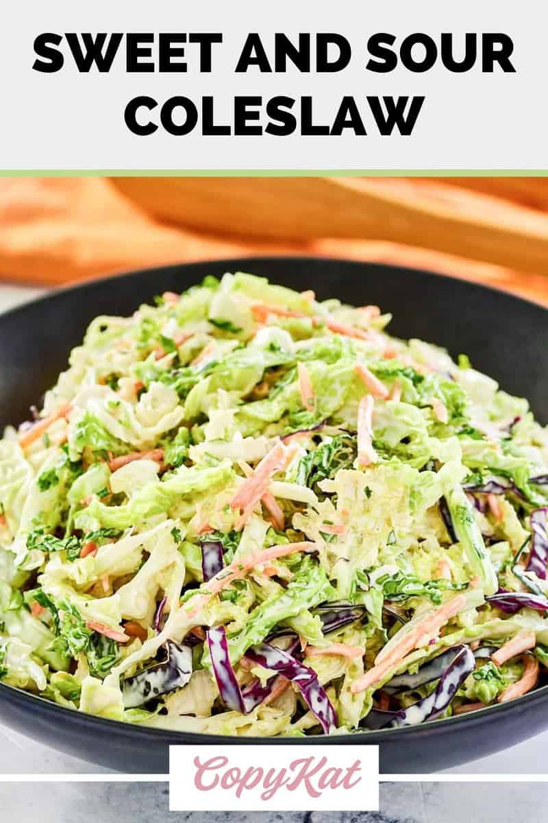 Sweet And Sour Coleslaw
