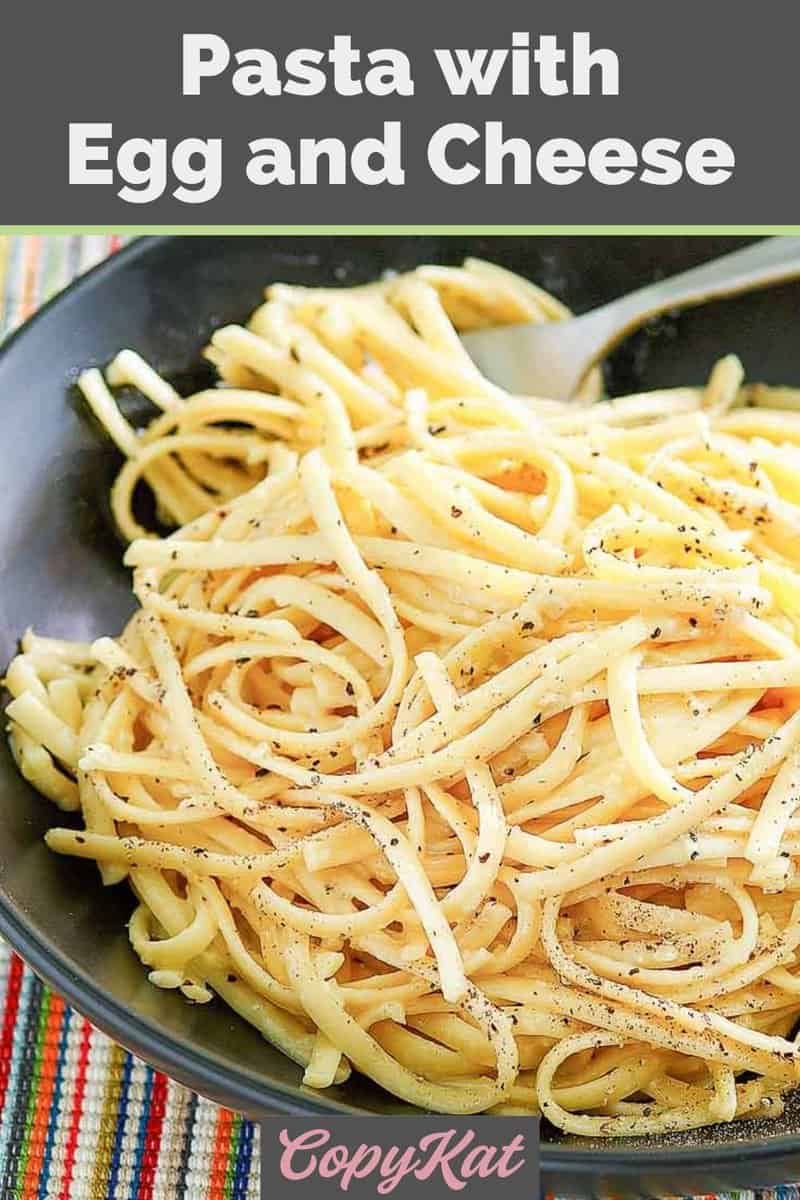 Easy Pasta with Egg and Cheese Recipe