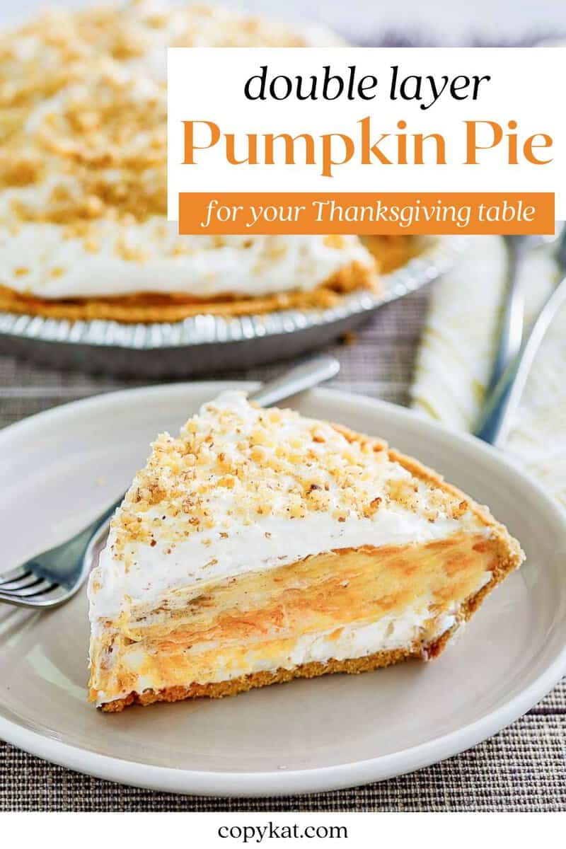 Double Layer Pumpkin Pie Recipe - No-Bake Thanksgiving