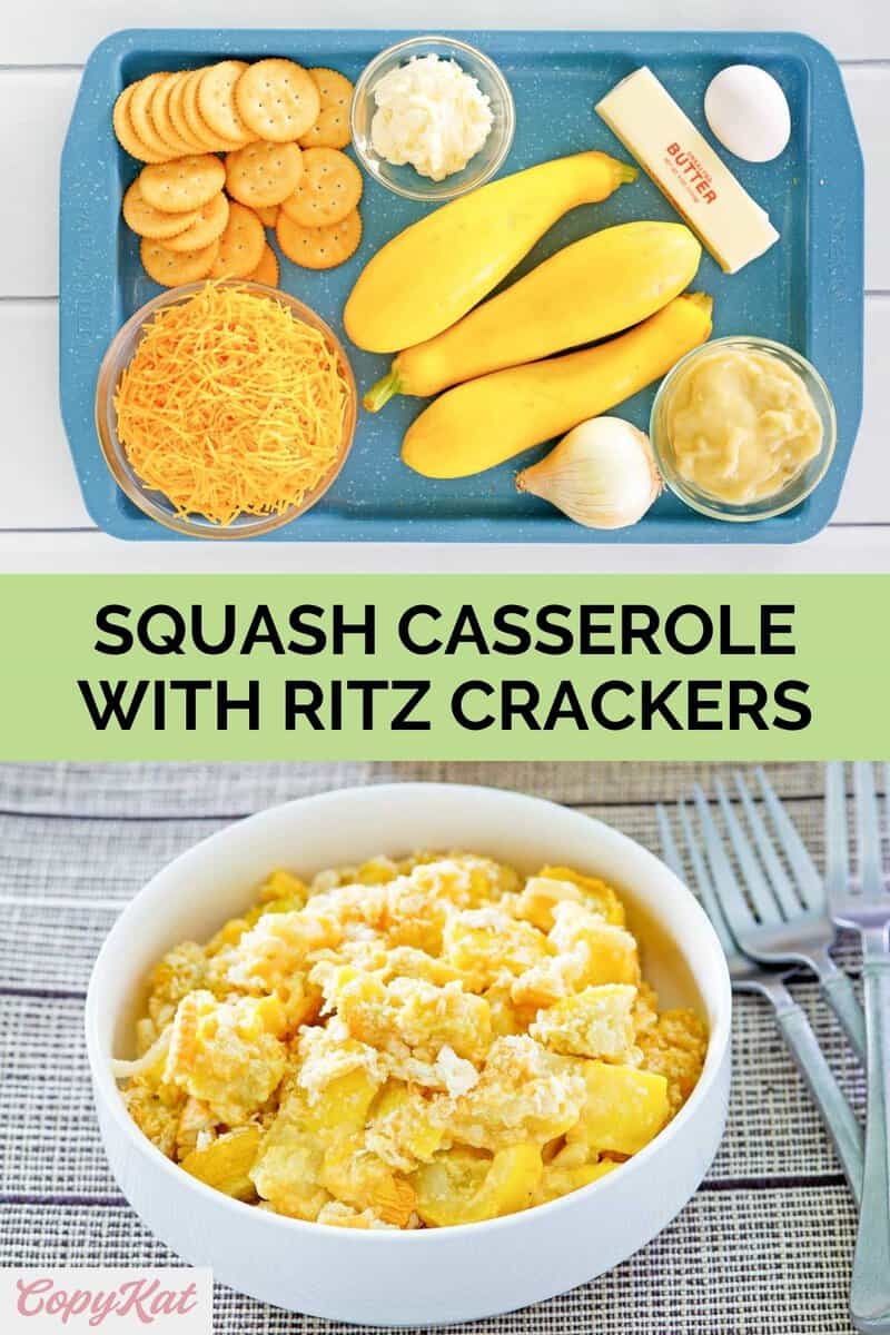 Southern Squash Casserole Recipe with Ritz Cracker Topping