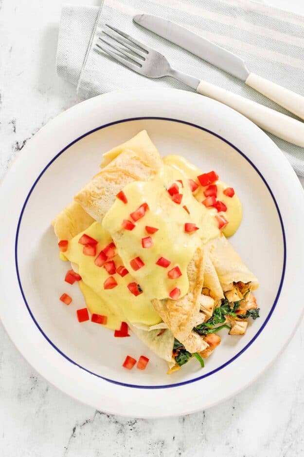 IHOP Chicken Florentine Crepes Copycat Recipe