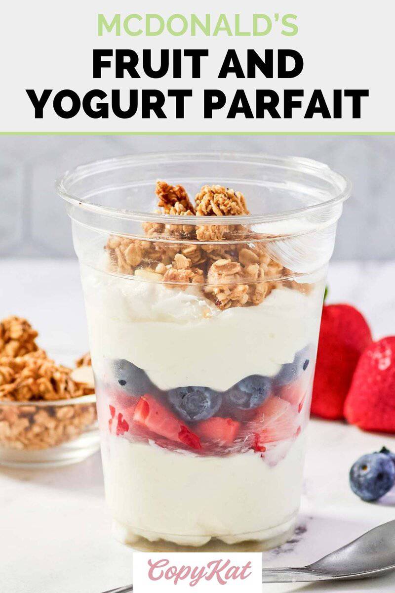 McDonald's Fruit Yogurt Parfait Easy Copycat Recipe