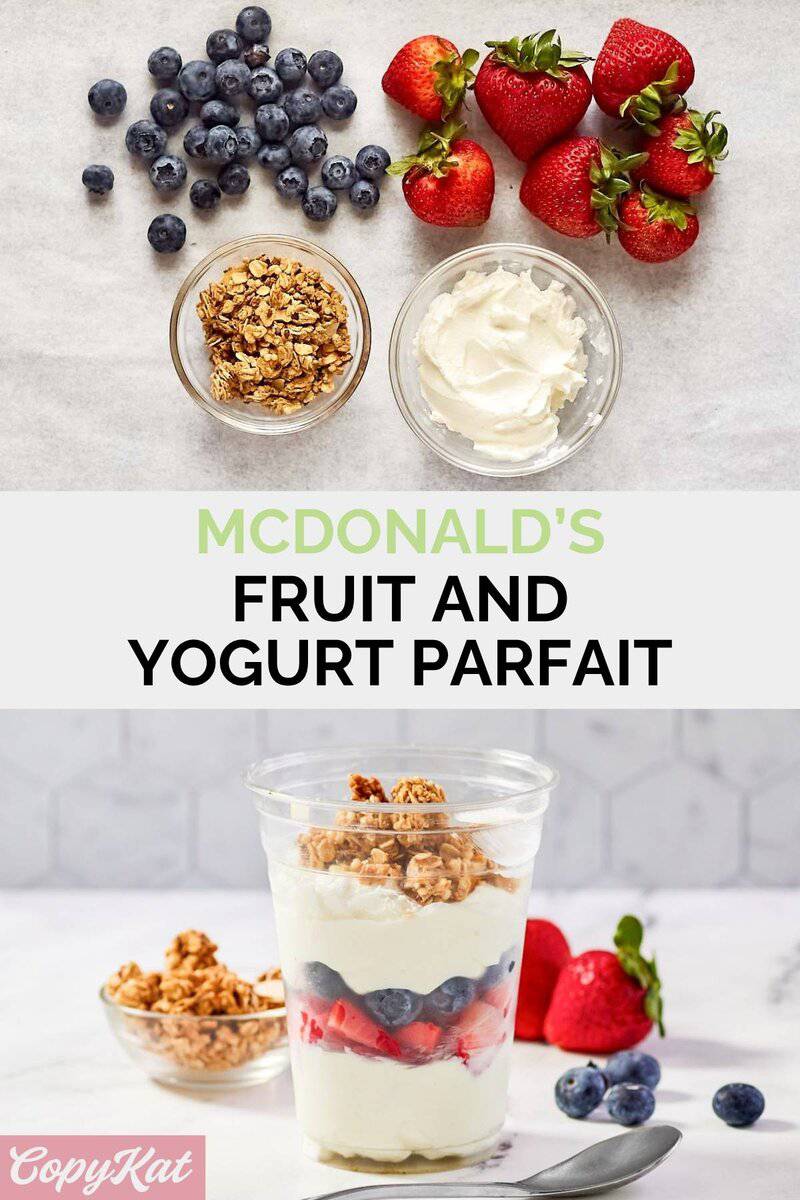 McDonald's Fruit Yogurt Parfait Easy Copycat Recipe