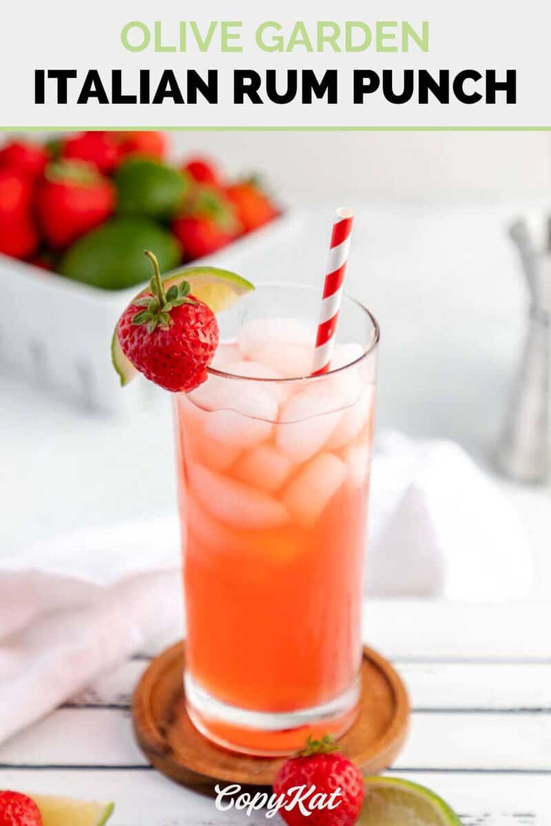 Olive Garden Italian Rum Punch - Easy Copycat Recipe