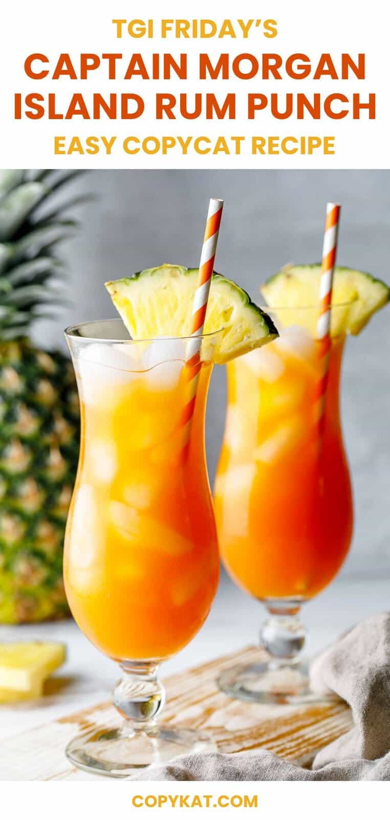 TGI Friday’s Captain Morgan Island Rum Punch (Easy Copycat)