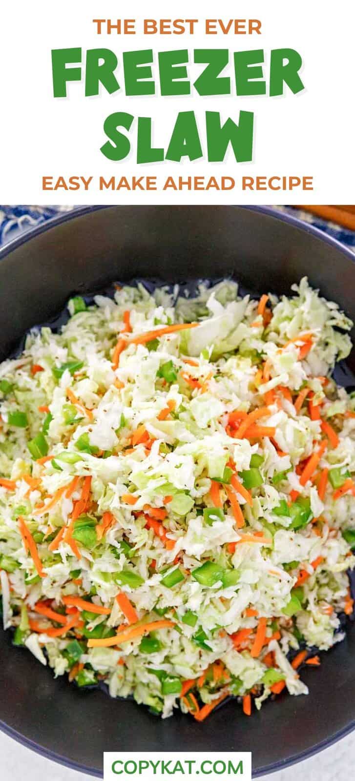 Freezer Coleslaw Recipe - Make-Ahead Southern Slaw