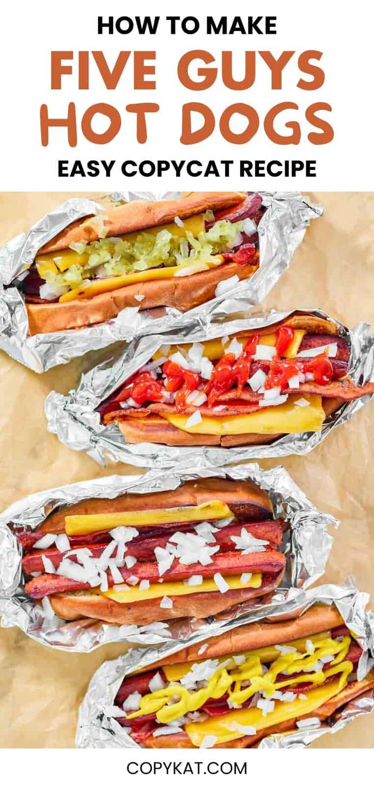 Five Guys Hot Dogs - Easy Copycat Recipe