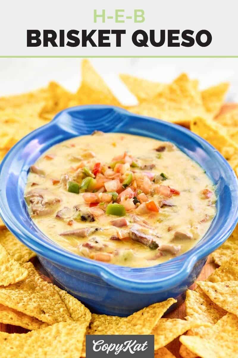 HEB Brisket Queso Dip - Easy Copycat Recipe