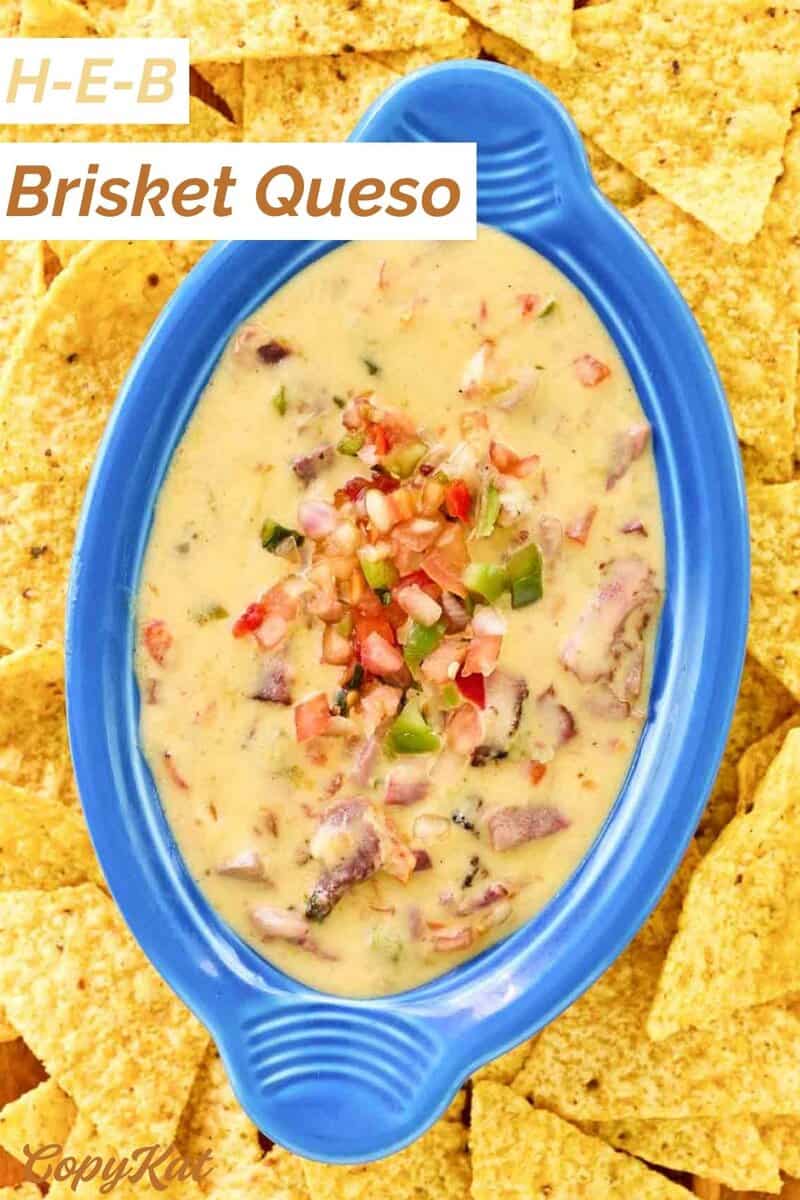 HEB Brisket Queso Dip - Easy Copycat Recipe