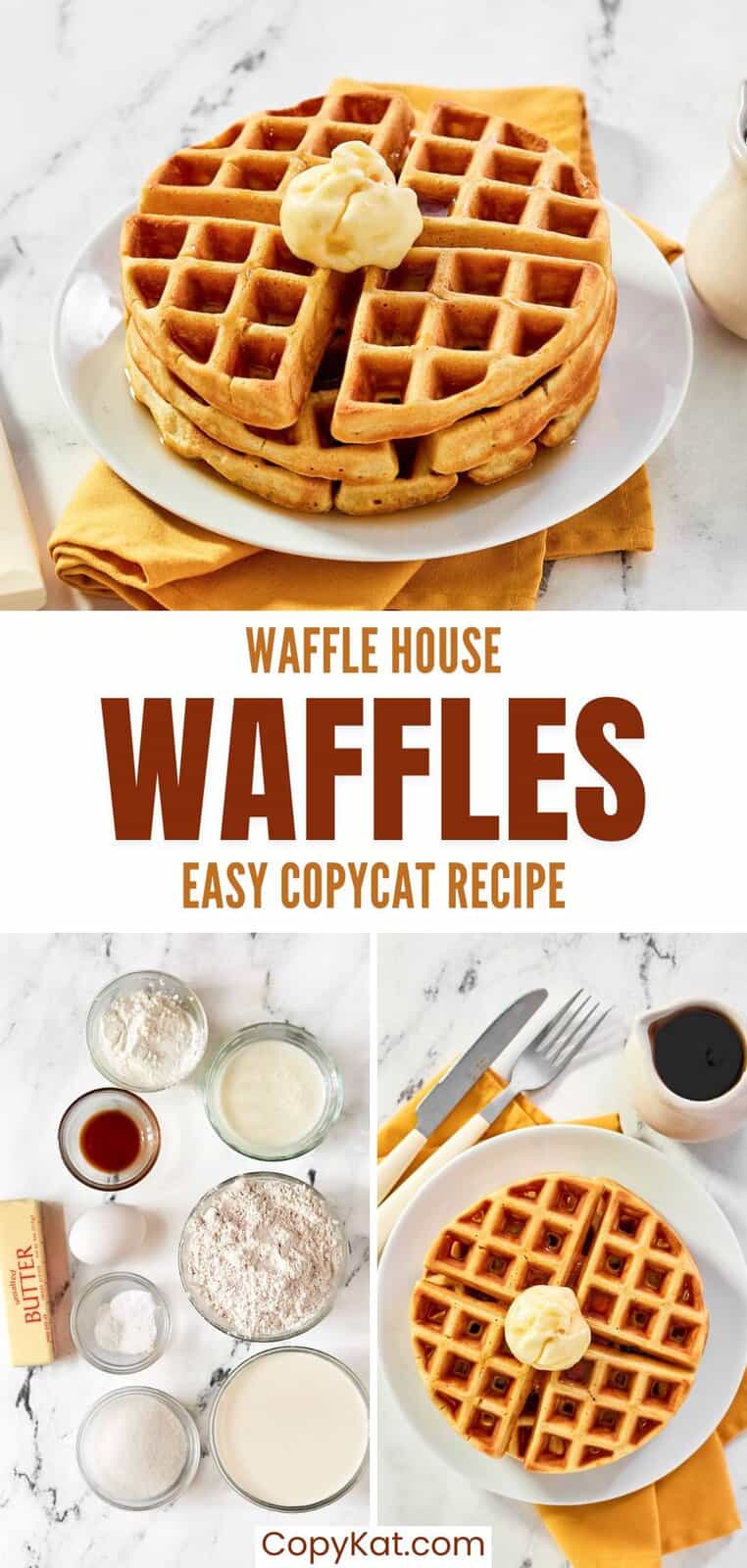 Copycat Waffle House Waffles with Crispy Edges