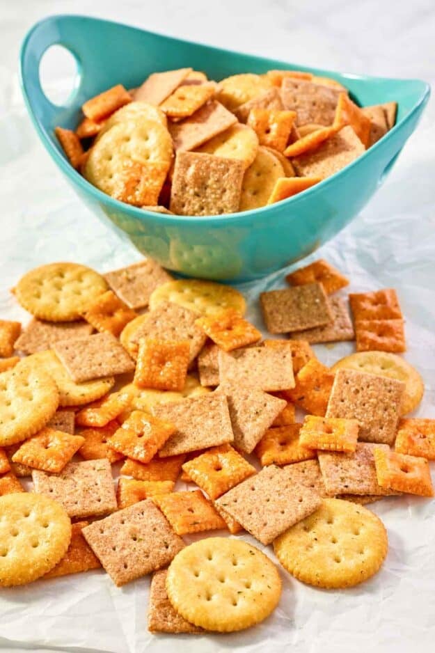 Seasoned Crackers | Flavorful Snack Mix in Under 20 Minutes