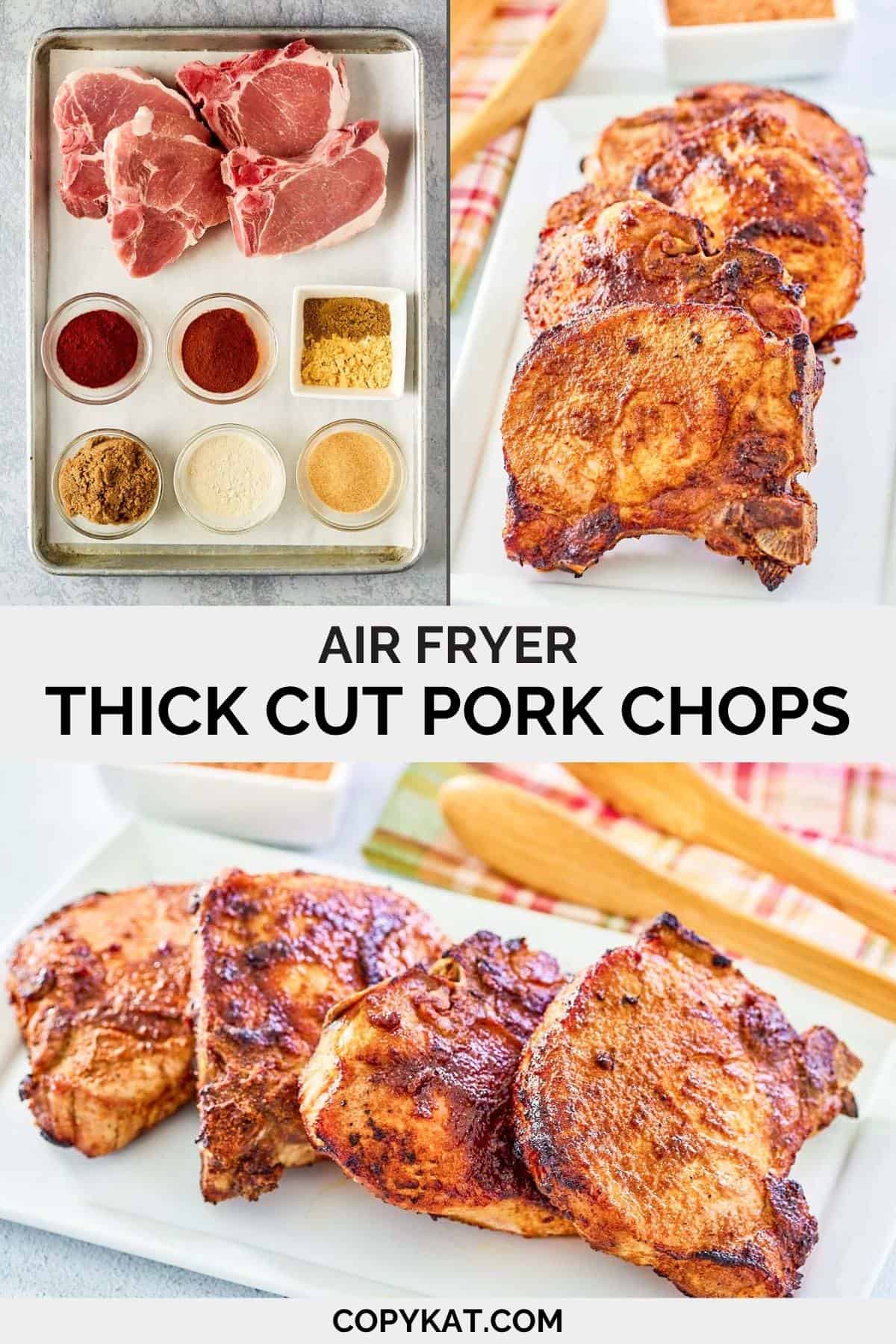 Juicy Air Fryer Pork Chops with Smoky Brown Sugar Seasoning