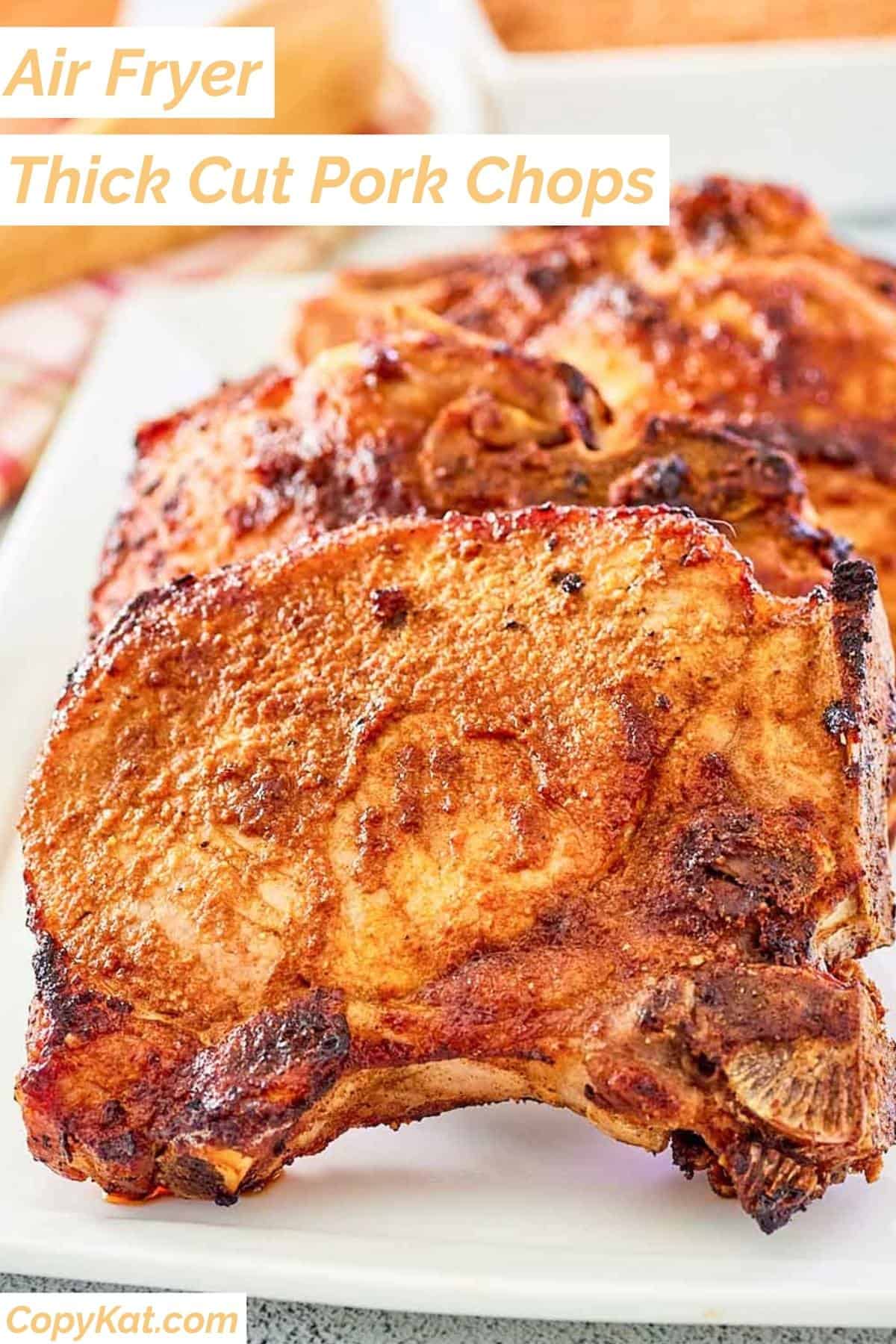 Juicy Air Fryer Pork Chops with Smoky Brown Sugar Seasoning