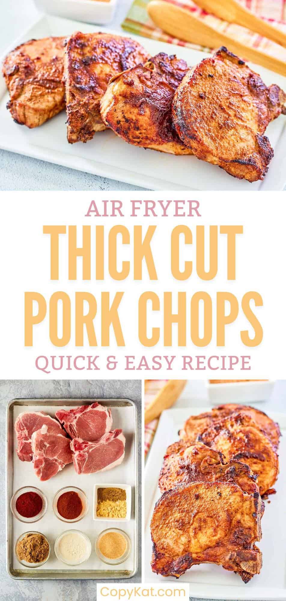 Juicy Air Fryer Pork Chops with Smoky Brown Sugar Seasoning