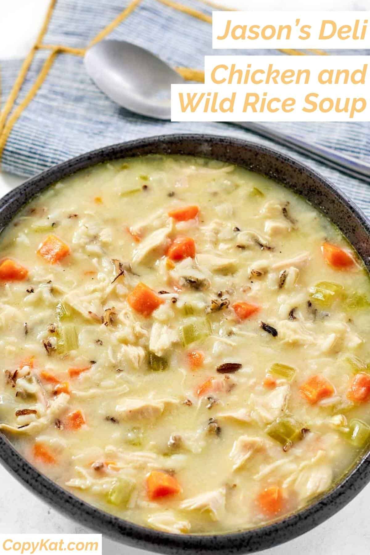 Jason's Deli Chicken and Wild Rice Soup Easy Copycat Recipe